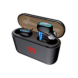 TBIIEXFL Headphones Touch Control with Charging Case Waterproof Stereo Earphones in-Ear Built-in Mic Headset Premium Deep Bass for Sport