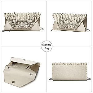 Clutch Purses for Women Wedding Purses for Women Evening Bag Evening Clutch Purses for Women Formal Women's Evening Handbags Bridal Clutch Wedding Clutch Wedding Purse Small Clutch (Champagne)