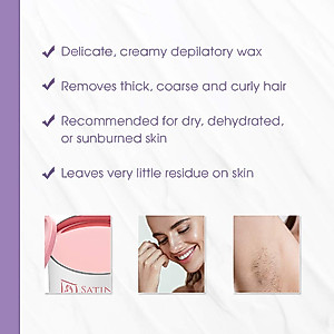 Satin Smooth Deluxe Cream Hair Removal Wax 14oz.