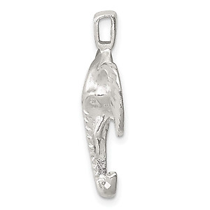 Jewelry Stores Network Elephant Head Pendant In 925 Sterling Silver 27 mm x 23 mm