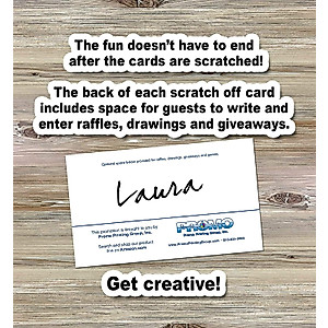 PROMO PRINTING GROUP, INC. Treasure Hunt Scratch Off Cards - (30 Cards) - Scratch & Win Game for Adults - Scratch Off Raffle Tickets for Parties