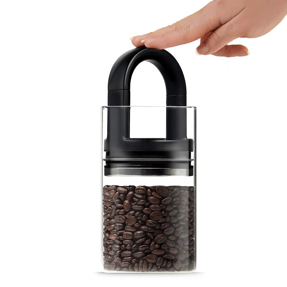 Prepara Evak Classic Glass Food Storage, 24 Ounce, Black