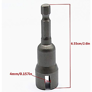 100 Pcs Wing Nut Drill Bit Set,Power Wing Nut Driver Socket Wrenches Tool 1/4 Inch Hex Shank for Panel Nuts Screws Eye C Hook & Q-Hanger 2