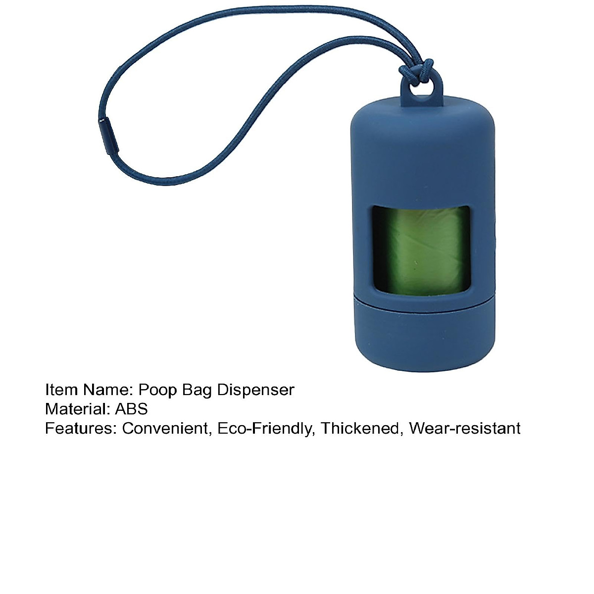 Libcflcc Dog Poop Bag Holder, Dog Poop Bag Dispenser, Pet Waste Bag Dispenser, Convenient Eco-friendly Solution for Pet Waste Management, Pet Waste Bag Holder White