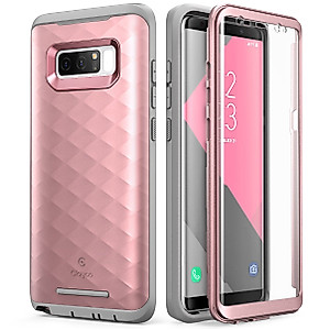 Galaxy Note 8 Case, Clayco [Hera Series] Full-Body Rugged Case with Built-in Screen Protector for Samsung Galaxy Note 8 (2017 Release) (Rosegold)