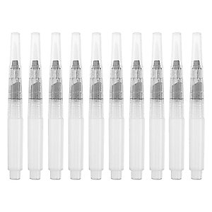 Suit Water Coloring Brush Pens,10pcs Watercolor Painting Brushe for Solid Colors or Powdered Pigment Pencils Bulk