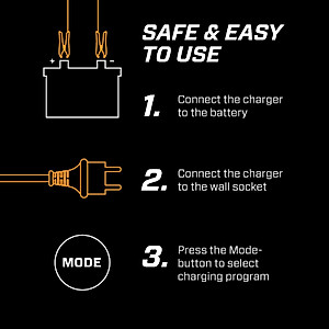 CTEK 4.3 Test & Charge, 12 Volt Fully Automatic Charger with Unique Battery and Alternator Testing, Ideal for Long Term Storage