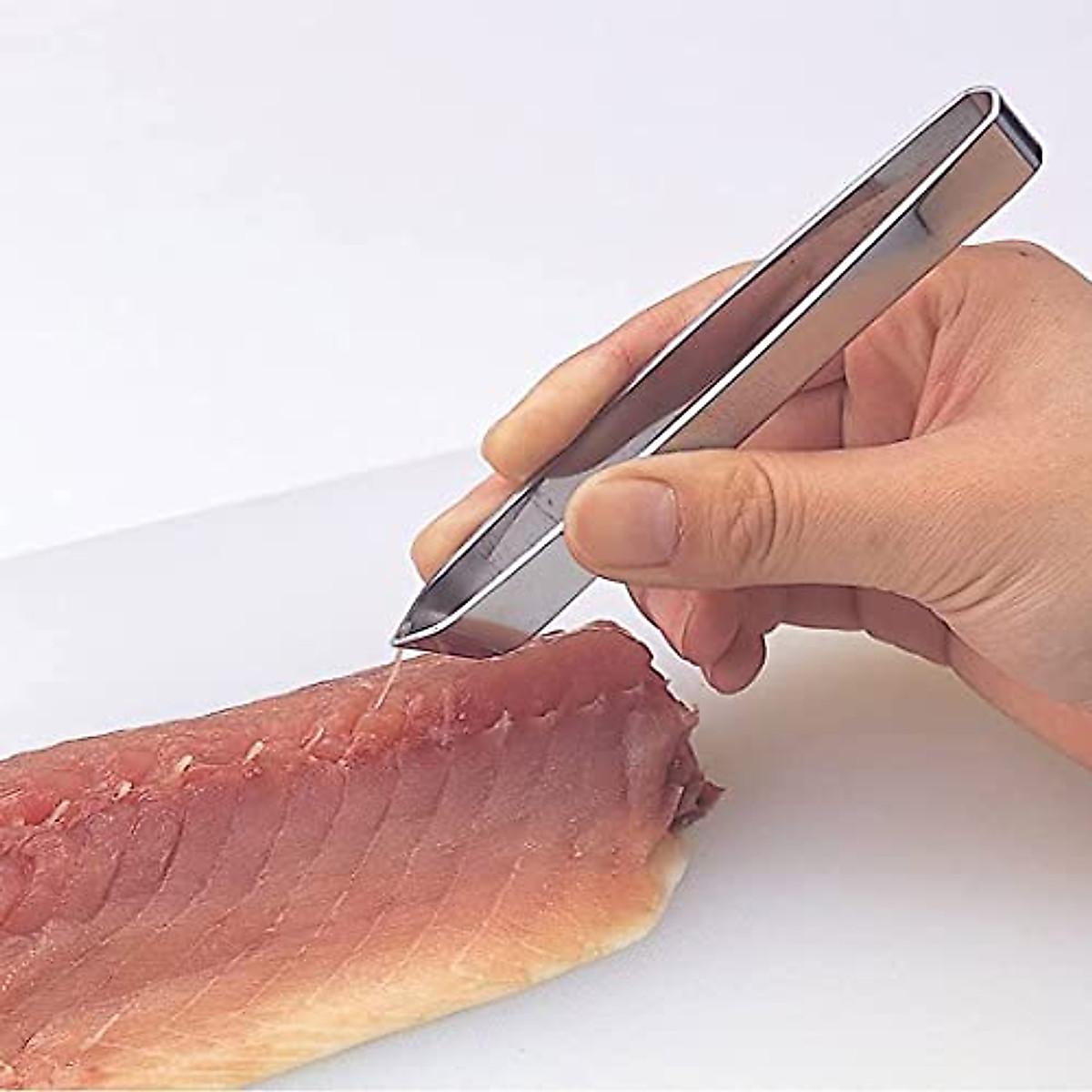 BISHOU Fish Bone Tweezer Pliers Remover Tool Made in Japan 18-0 Stainless Steel (4.1"(10.5cm))