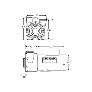 Waterway Executive Spa Pump Side Discharge 56-Frame 2 Inch 3.0 Horsepower 230 Volts 2-Speed 3721221-1D