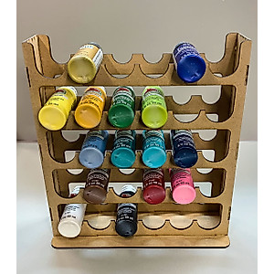 Vertical Paint Rack for 2oz Craft Paints - 36mm Diameter Bottles