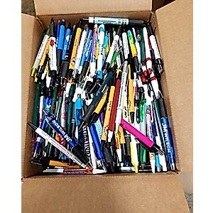 None Bulk Wholesale Lot of 1,000 Plastic Retractable Ballpoint Ink Pens - Office Supplies