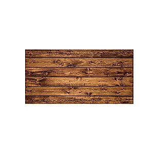 Wood Plank Rectangle Elastic Fitted Tablecloth, Wood Plank Texture Print, Suitable for Camping Party and Picnic, 24"x 48" Table Cover for 4ft Folding Table