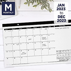 AT-A-GLANCE 2023 Desk Calendar, Desk Pad Calendar, 17-3/4" x 11", Compact (SK1400)