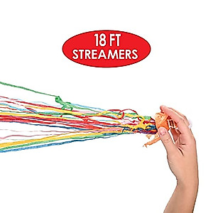 Beistle 5 Piece No Mess Paper Throw Streamers Confetti for New Year's Eve, Wedding, Birthday, Graduation Party Favors, 3" x 2.5", Multicolor