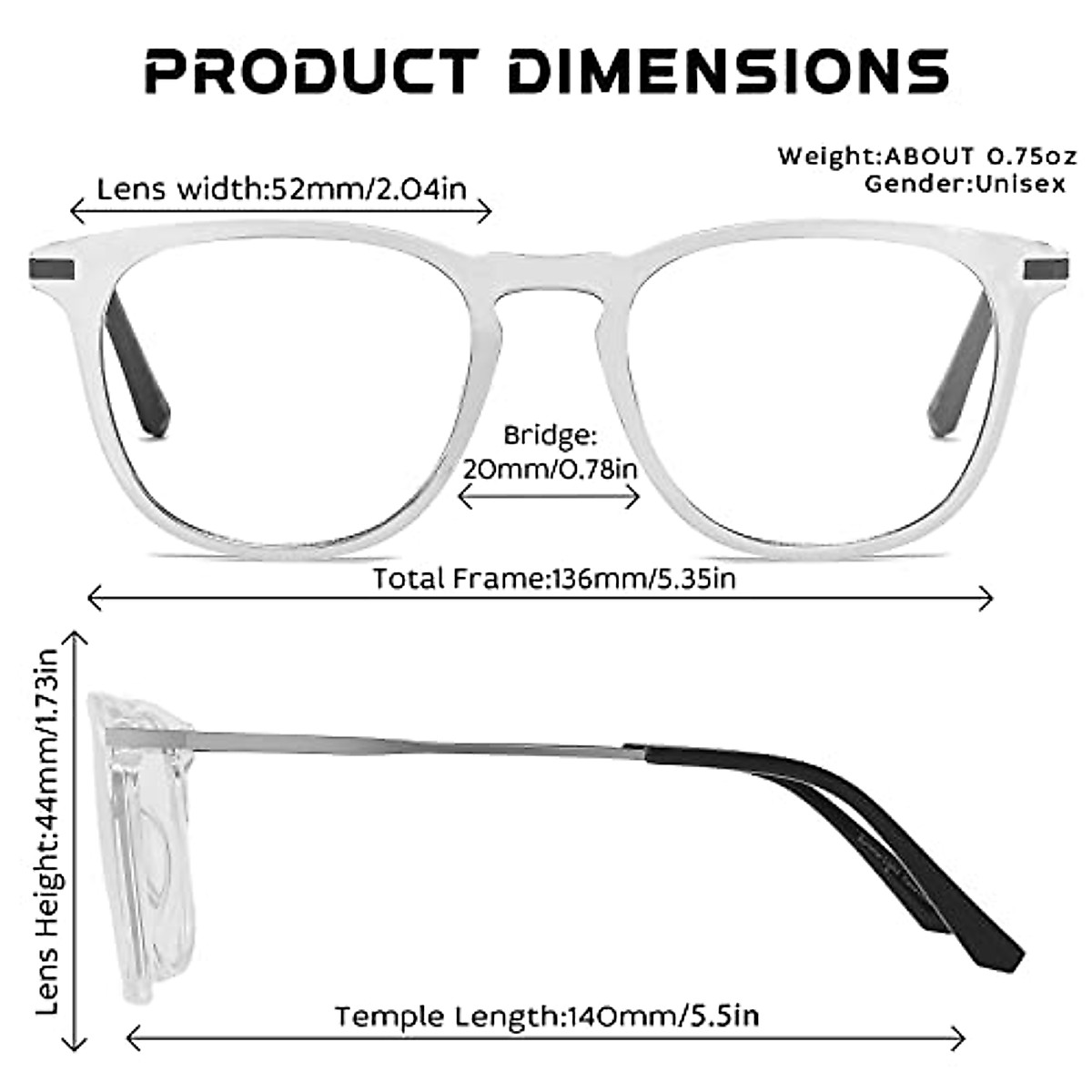 SummerLight Blue Light Blocking Glasses Lightweight Computer Glasses Gaming/Phones Eyeglases for Women Men, Non-prescription