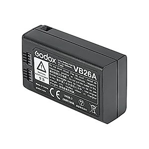 GODOX V1 Battery VB26 VB26A VB26B Lithium Battery Pack V1-S V1-C V1-N V1-F Round Head Flash and V860III Series Flash V850III AD100Pro Flash Speedlight