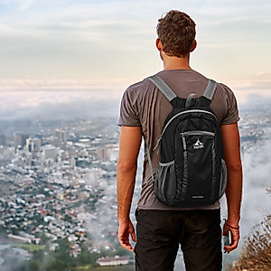 G4Free 16L Hiking Daypack, Lightweight Nylon Packable Backpack for Travel Camping Outdoor Men Women