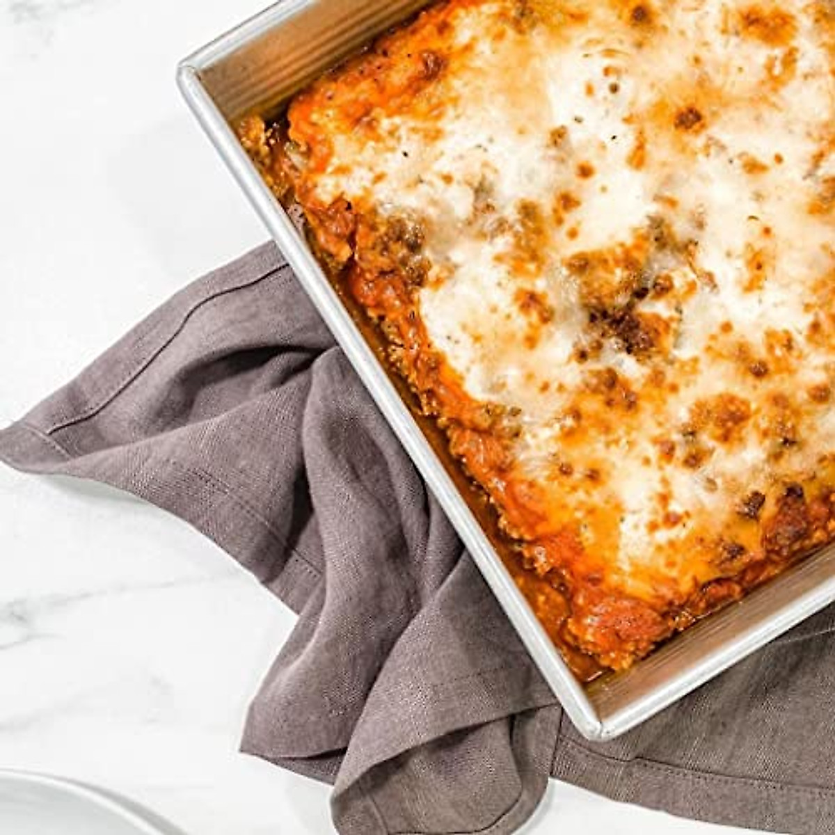 USA Pan Bakeware Square Cake Pan, 9 inch, Nonstick & Quick Release Coating, Made in the USA from Aluminized Steel