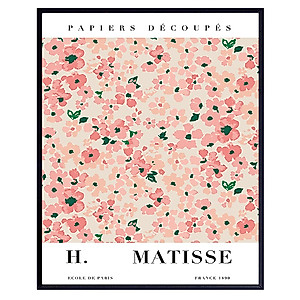 Minimalist Matisse Wall Art & Decor - Mid Century Modern Poster - Gallery Wall Art - Aesthetic Room Decor - Abstract Gifts for Women - Contemporary Museum Pictures - Bedroom Living Room Print 8x10
