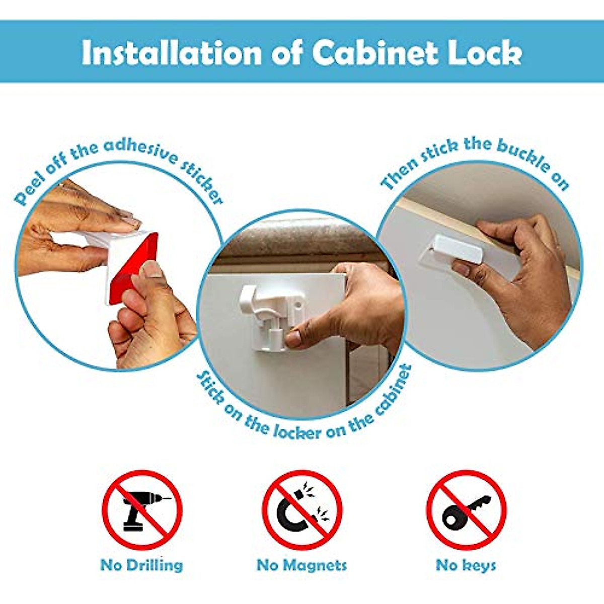 Baby Proofing Kit 18 Pcs - Baby Home Safety All-in-one Solution with Hidden Cabinet Locks, Adjustable Strap Latches, Corner Guards and Finger Pinch Guards