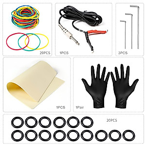 Solong Tattoo Complete Starter Tattoo kit 1 Pro Machine Guns 14 Inks Power Supply Foot Pedal Needles Grips Tips TK110