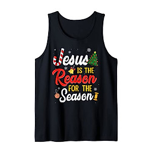 Christian Jesus The Reason Christmas Stocking Stuffer Tank Top