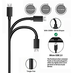 USB Charger Charging Cable Cord Wire Compatible for Logitech MX Master 2S/ MX Anywhere 2/MK875/MX Ergo/MX Ergo Plus/Performance MX/ G502/ K800/G915 TKL & More USB Mirco Port Mouse/Keyboard