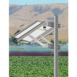 Newpowa Universal Solar Panel Double Arm with Support Pole and Wall Mount Bracket, 0-90° Tilt Angle, up to 220W/30.31" Width