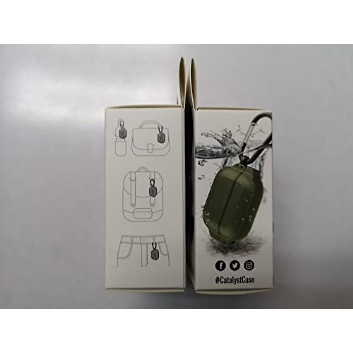 Catalyst Total Protection Case for AirPods Pro 2nd Generation Case - Waterproof, and Shockproof Rugged Full Body Case for AirPods Pro 1 and AirPods Pro 2, Secure Locking System Case with Carabiner