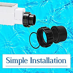 WEST ORGIN 520595 1.9" Union Replacement Kit, Compatible with IC20, IC40, IC60 Pool/Spa Sanitizer and Automation Control Systems
