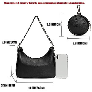 Small Crossbody Hobo Handbags for Women, Multipurpose Soft Shoulder Bag Lightweight Retro Tote Bag with Coin Purse 2pcs/set