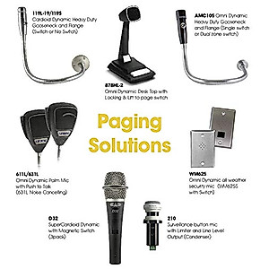 Astatic 119L-19 19" Cardioid Dynamic Gooseneck Microphone - Gooseneck, 2 3/4 inch Flange (6-foot Cable)