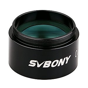 SVBONY Reducer for Telescope 0.5X Focal Reducer 1.25 inches Fully Multi Coated Reducer for Telescope Eyepiece Photography and Observing (Reducer)