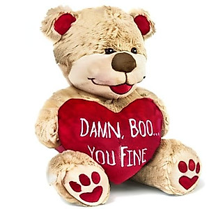 Seymour Butz Valentine Bear - Funny 8" Tall Premium Soft Teddy - Ideal for Long Distance Relationship Gifts & 1 Month for Girlfriend