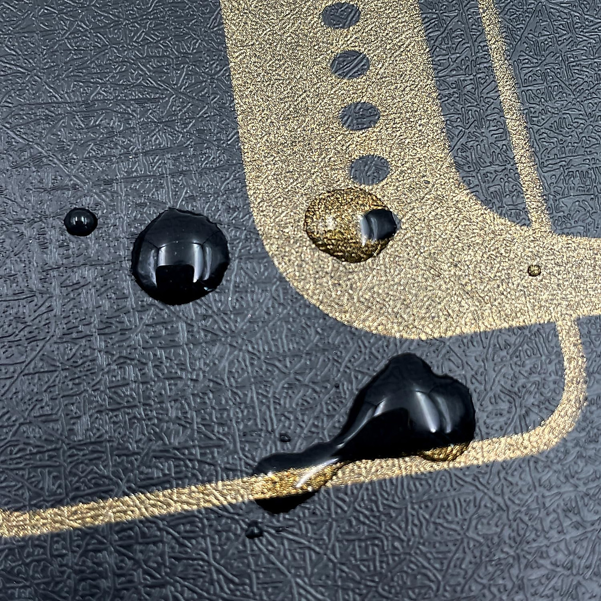 SimpleLife4U Geometric Pattern Shelf Drawer Liner Self-Adhesive Black Countertop Protect Paper for Furniture 17.7 Inch by 9.8 Feet