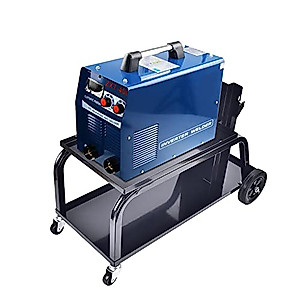 Aain AW6 MIG Welding Cart,Universal 2 Tier Rolling Welder Cart With Wheels for TIG MIG Welder and Plasma Cutter, Black