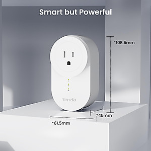 Tenda AV1000 Powerline Etherne Adapter Kit with Gigabit Ports, Ethernet Over Power, Plug&Play, Power Saving, Power Outlet Passthrough, Ideal for Gaming (PH6)