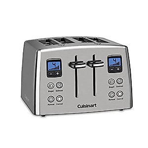 Cuisinart CPT-435P1 4-Slice Countdown Motorized Toaster, Stainless Steel