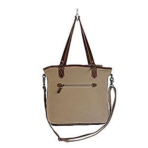 Myra Bag Exuberant Spirit Shoulder Bag Upcycled Cotton & Leather S-2816