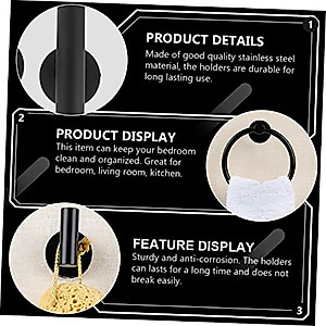 DOITOOL 4pcs Towel Rack Bath Towel Set Wall Mounted Towel Holder Bath Towel Hook Towel Organizer Hanger Paper Holders Towel Hanging Rack Wall-Mounted Towel Racks Toilet Roll Holder