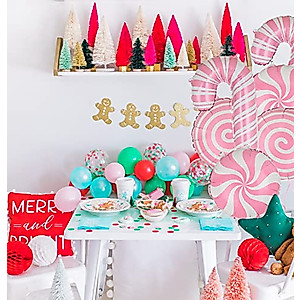 Sweet Candy Balloon Pink Candy Cane Balloons Lollipop Balloon Xmas Christmas Candies Theme Birthday Baby Shower Party Decor Supplies 10 Pcs Set