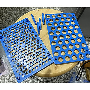 GIFTED LUGAR Detachable 15 ml Centrifuge Vial Rack, Test Tube Rack Holder Storage for Laboratory (50 Well)