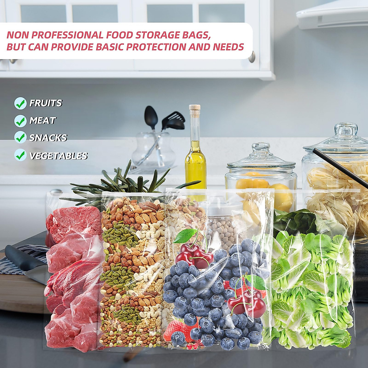 Boeyamto 20 Count 18" x 24" Extra Large Plastic Bags, 5 Gallon Storage Bags for Clothes, Trip, Moving, Camping. Giant Bags for storage. Travel Essential, Perfect Storage Accessories