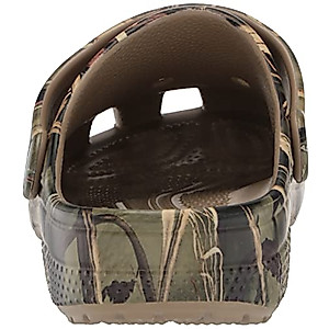 Crocs Kids' Classic Realtree Clog | Camo Shoes , Khaki, 3 Little Kid