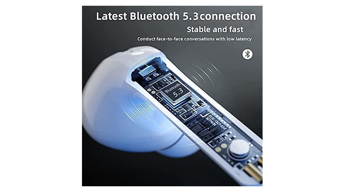 KAHPAN Wireless Earbuds with Bluetooth 5.3 | 30H Playtime & Waterproof IPX7