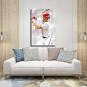 Baseball Poster Trea Turner Canvas Poster Bedroom Decor Sports Landscape Office Room Decor Gift Unframe: Unframe:08x12inch(20x30cm)
