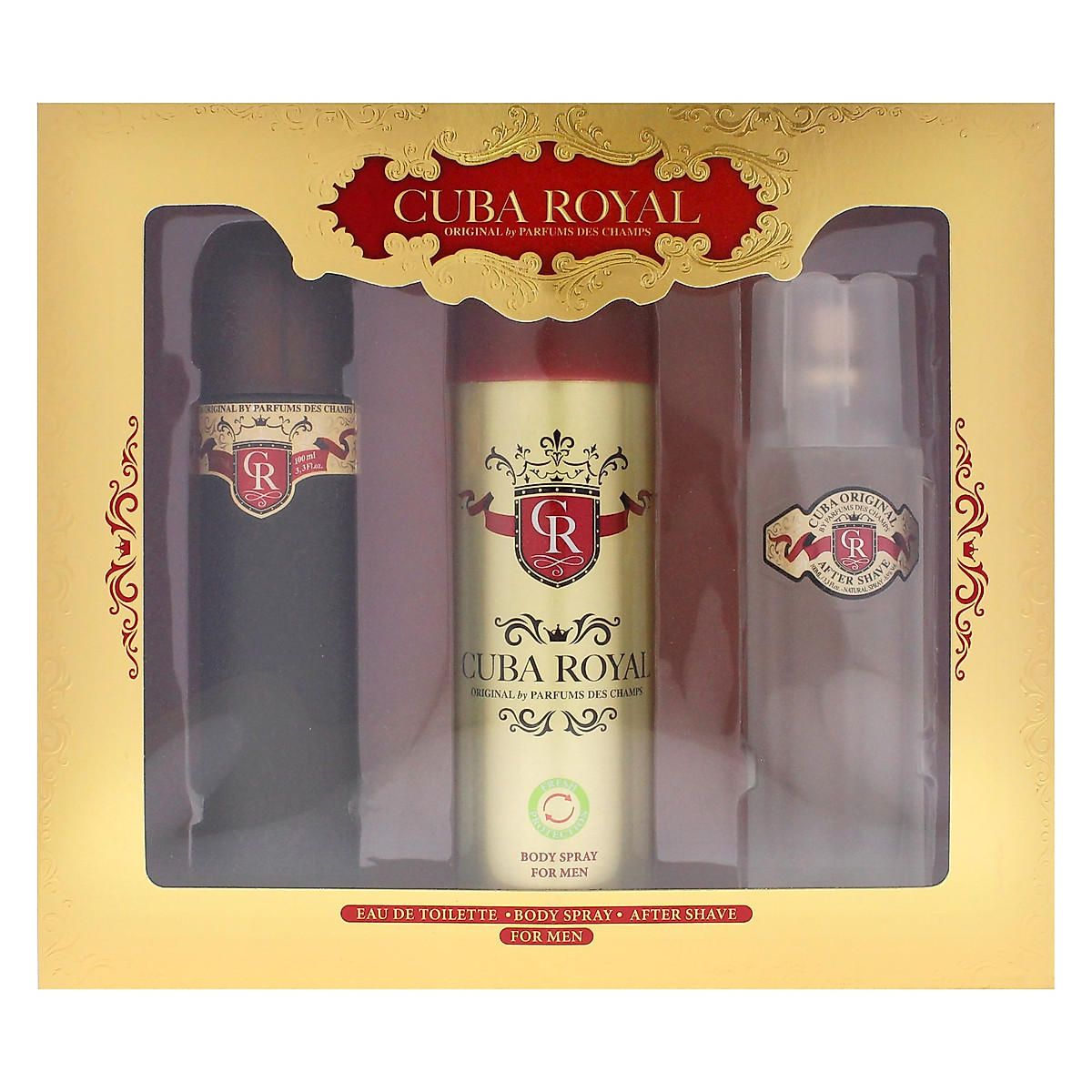 Cuba Royal by Cuba, 3 Piece Gift Set for Men