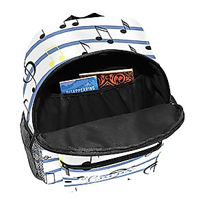 Grandkli Musical Notes Personalized Kids Toddler Backpack for Boys Girls ,Custom Mini School Backpack Bags Kindergarten