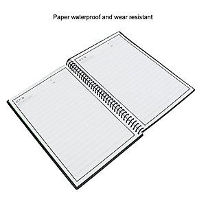 Zerodis Smart Reusable Notebook, A5 Erasable Waterproof PVC 7 Different Pages Wear Resistant Notepad Portable Erasable Journal Spiral Notepad for School Stationery
