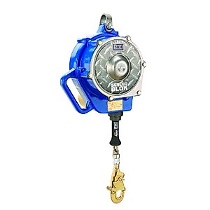 3M DBI-SALA Sealed-Blok 3400923 Self Retract Line 50' Galv Cable, Swivel Snap Hook, Retrieval Winch, Mount Bracket, Carabineer,4' Cable Tie-Off Adaptor